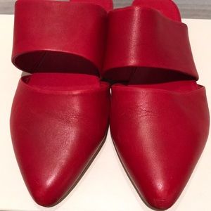 Matisse | Shoes | Matisse Red Leather Slides | Poshmark